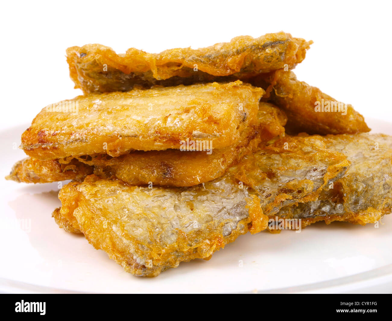 Fresh fried Conger fish Stock Photo - Alamy