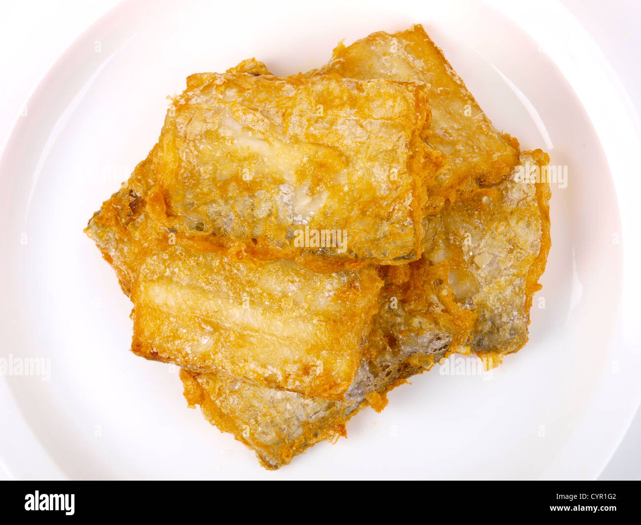 Fresh fried Conger fish Stock Photo - Alamy