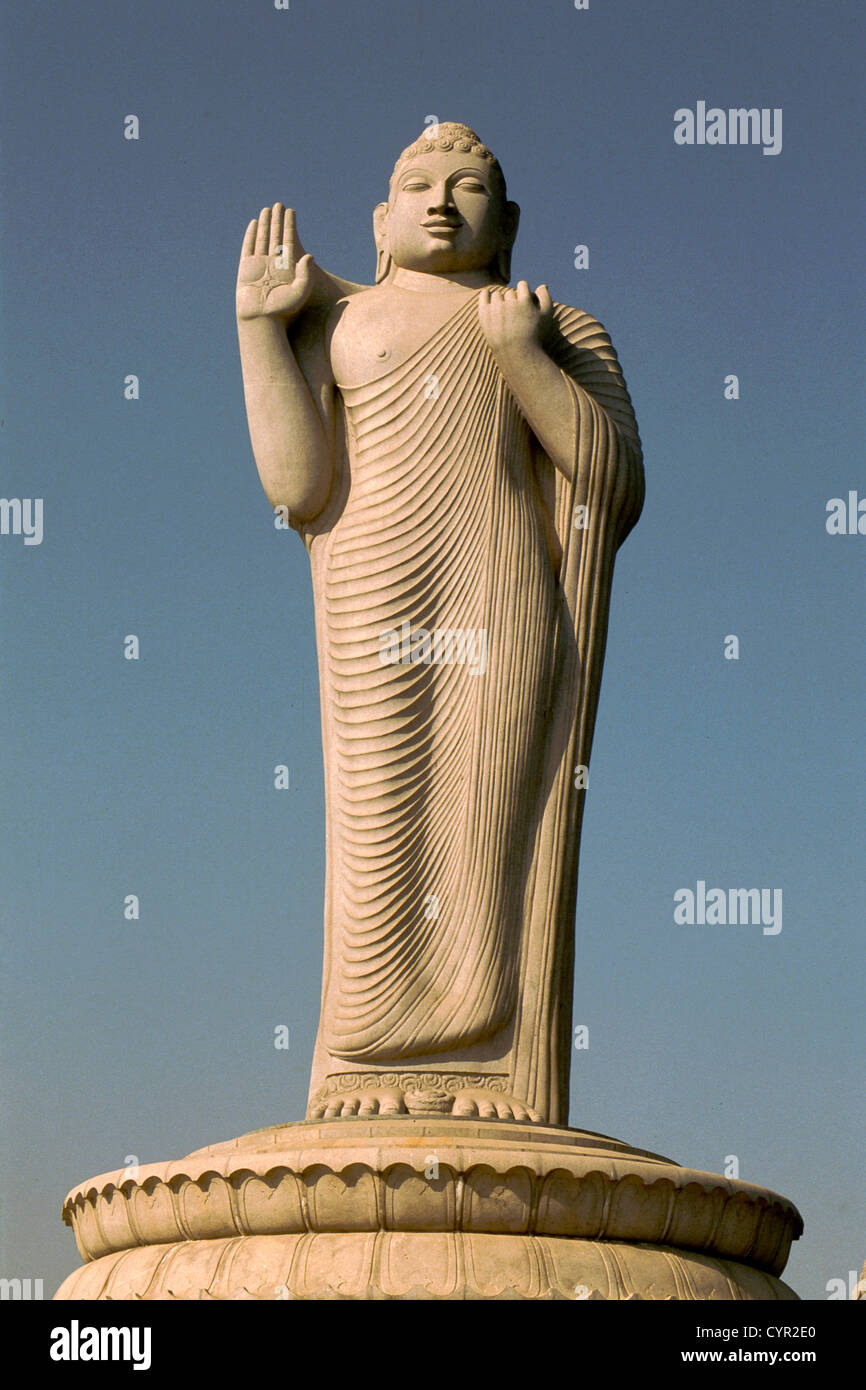 Statue of preaching Buddha in a standing pose Stock Photo - Alamy