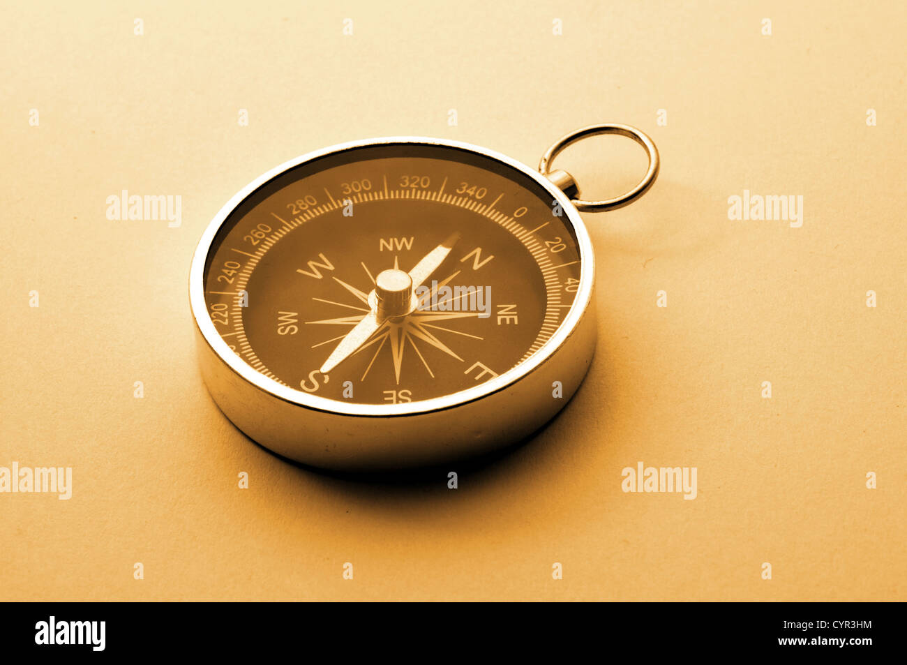 old compass with copyspace for a text message Stock Photo - Alamy