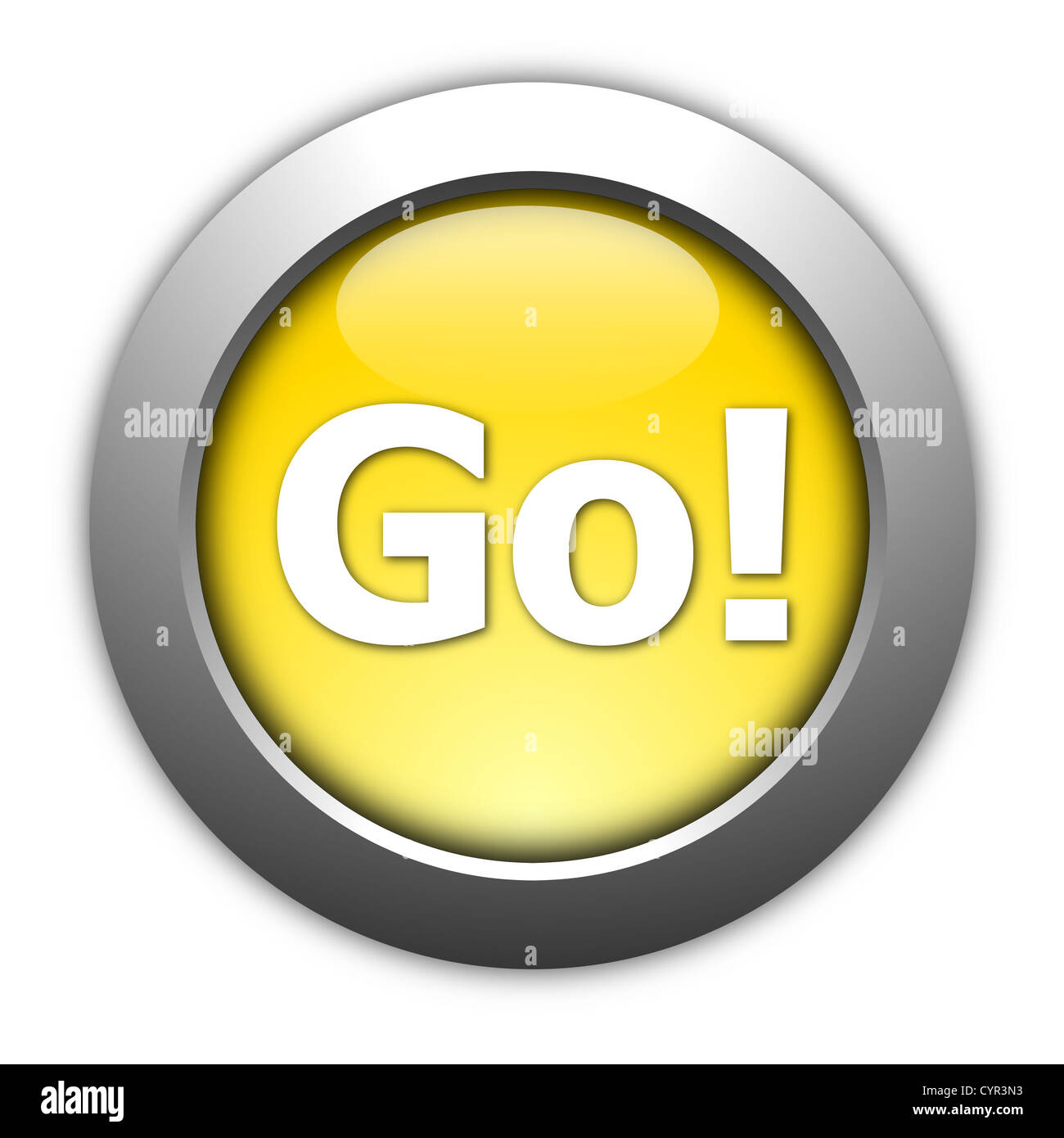 glossy go or start button for internet website Stock Photo - Alamy