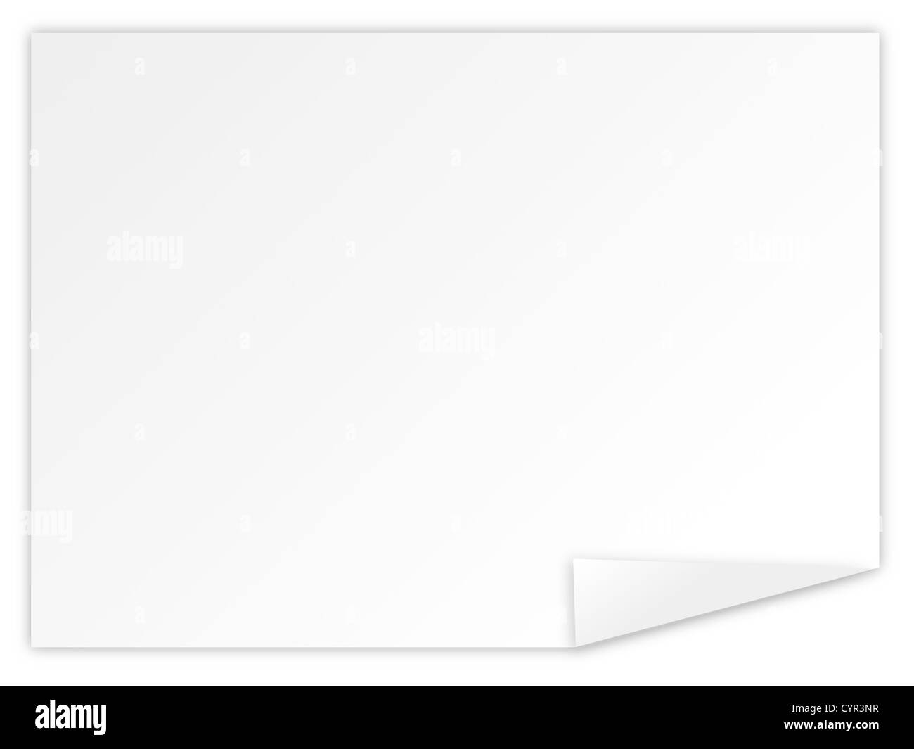 empty sheet of paper with copyspace for text Stock Photo - Alamy
