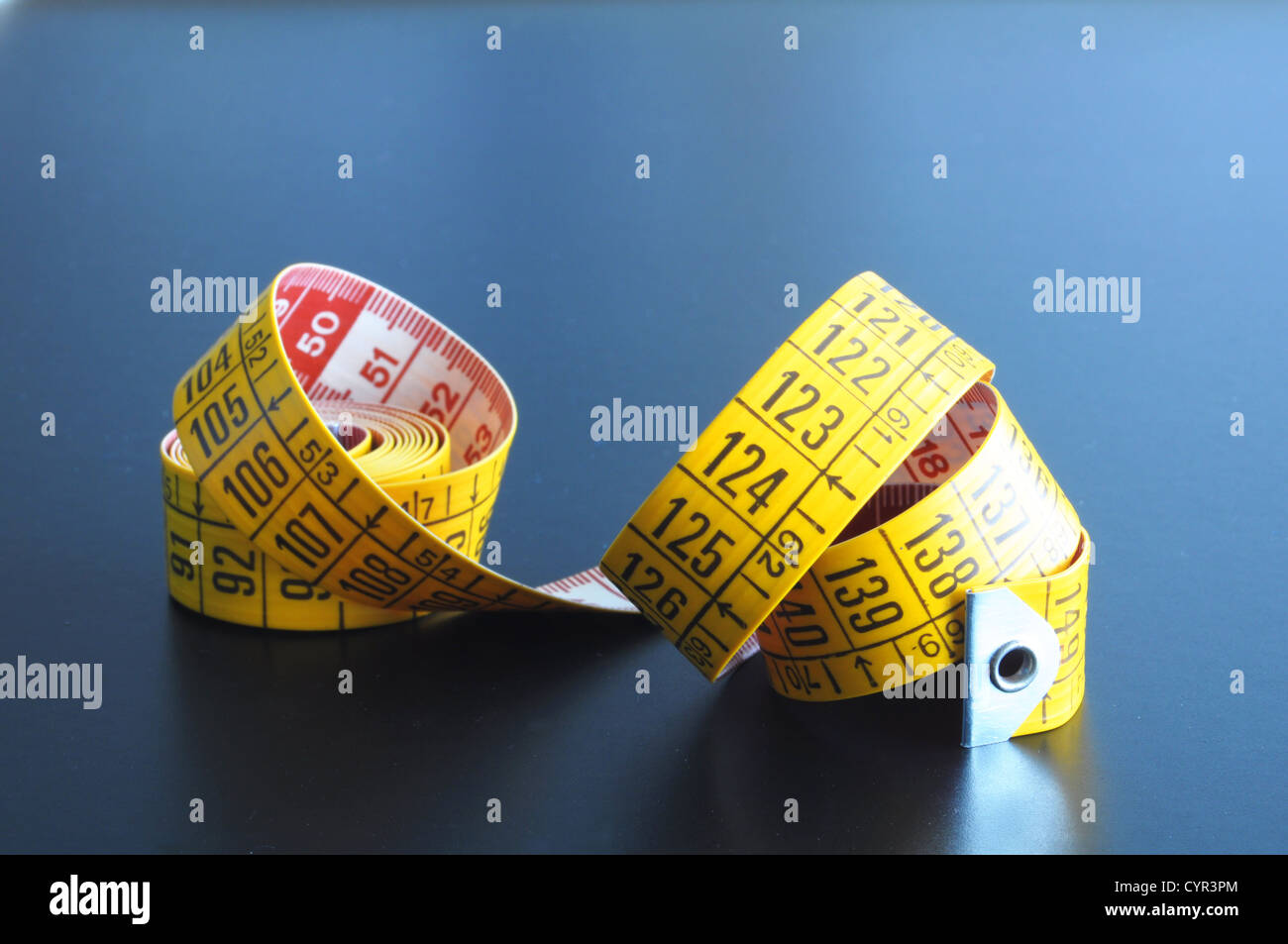 measuring tape of the tailor with copyspace for a text message Stock ...