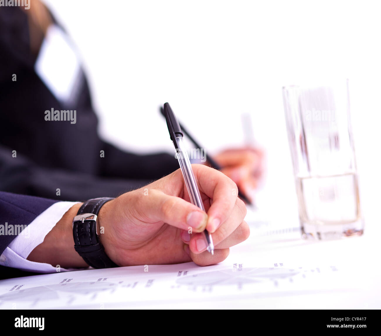 Extreme closeup portrait of a man mark on paper Stock Photo - Alamy