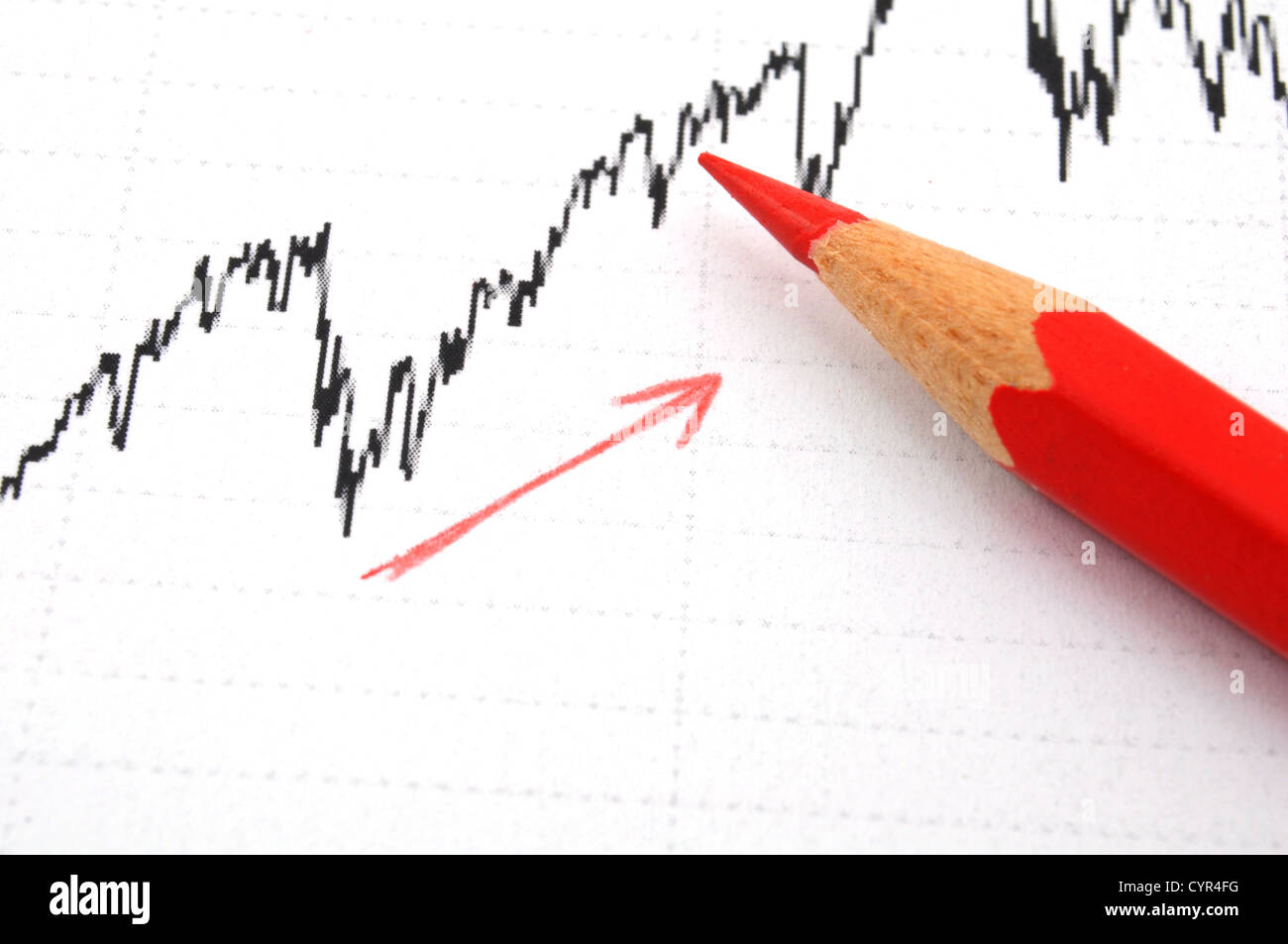 financial success concept with business chart diagram or graph showing ...