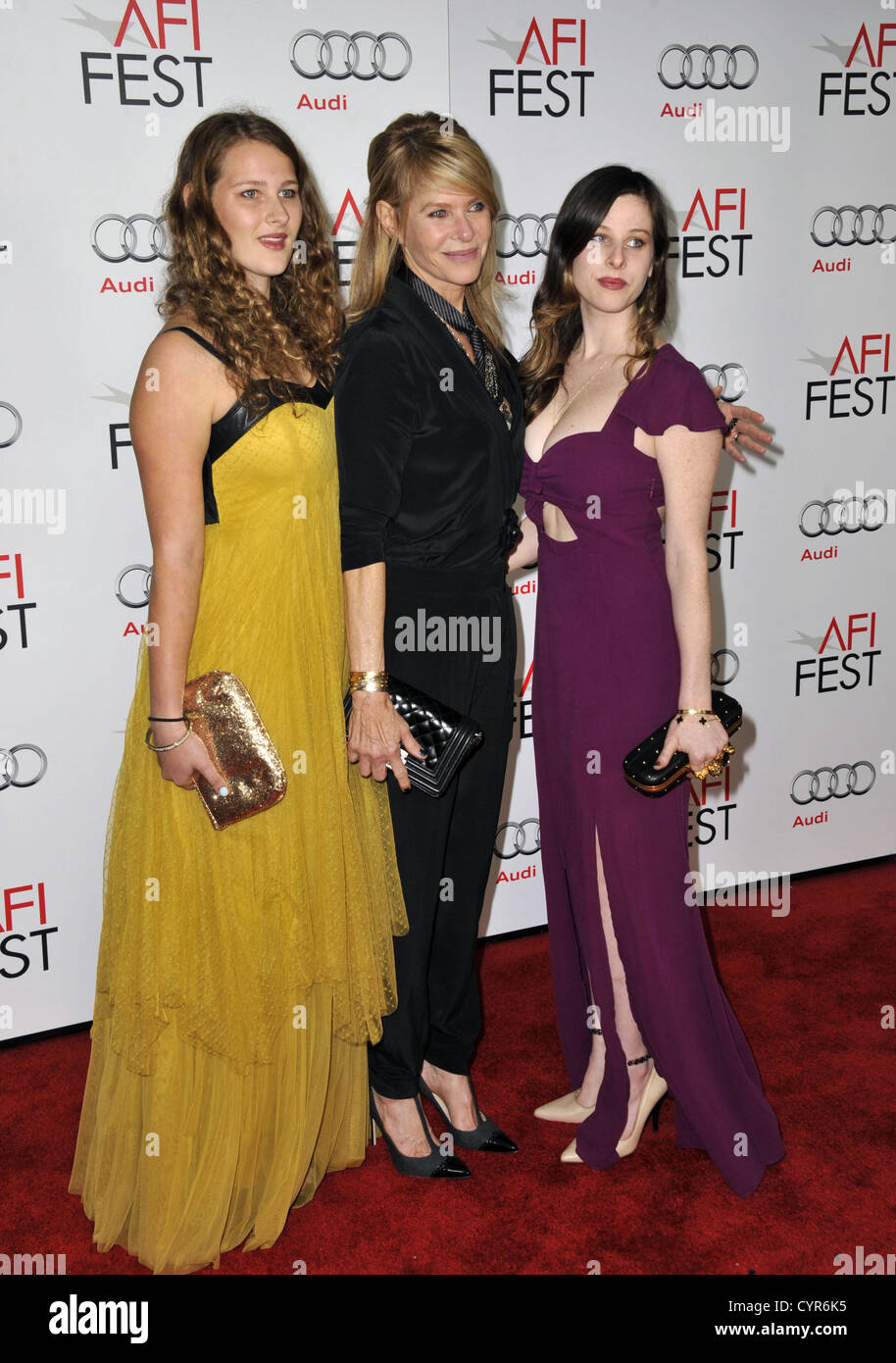 Nov. 8, 2012 - Los Angeles, California, U.S. - Kate Capshaw,Daughters ...