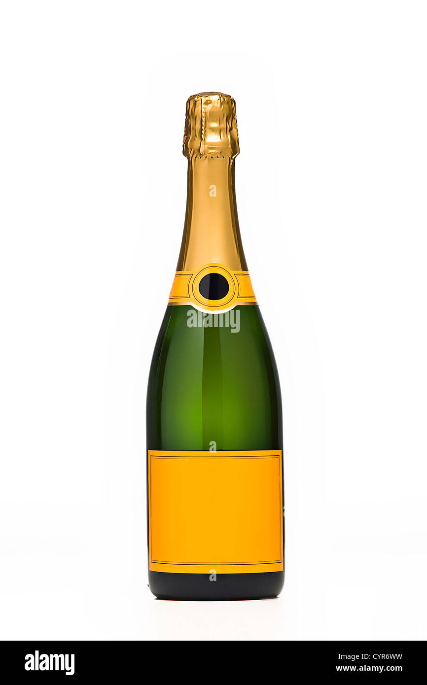 Close picture of a bottle of champagne Stock Photo - Alamy