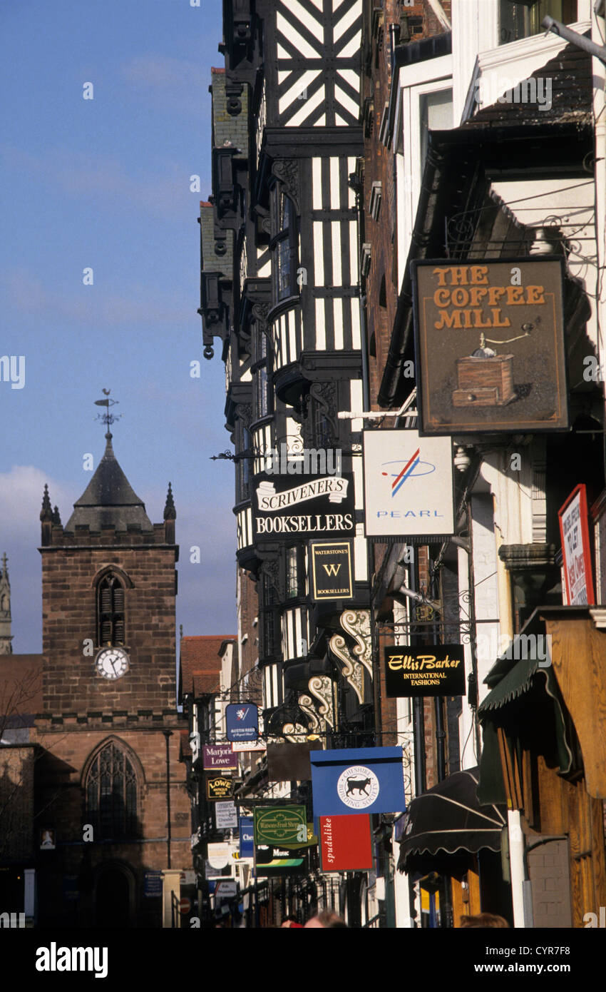 The Rows, Bridge Street, Chester, Cheshire, UK Stock Photo - Alamy
