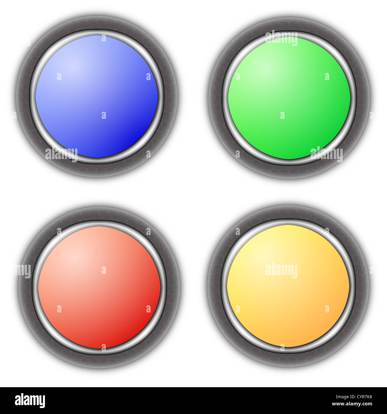 blank button collection with copyspace for text Stock Photo - Alamy