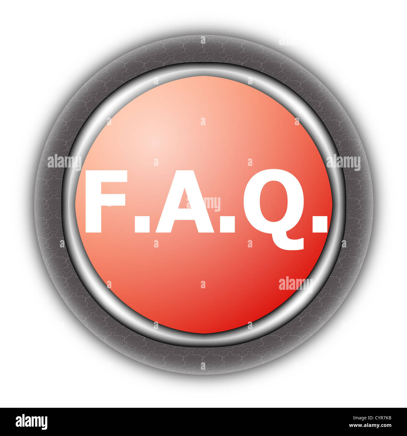 faq button for internet website isolated on white Stock Photo - Alamy