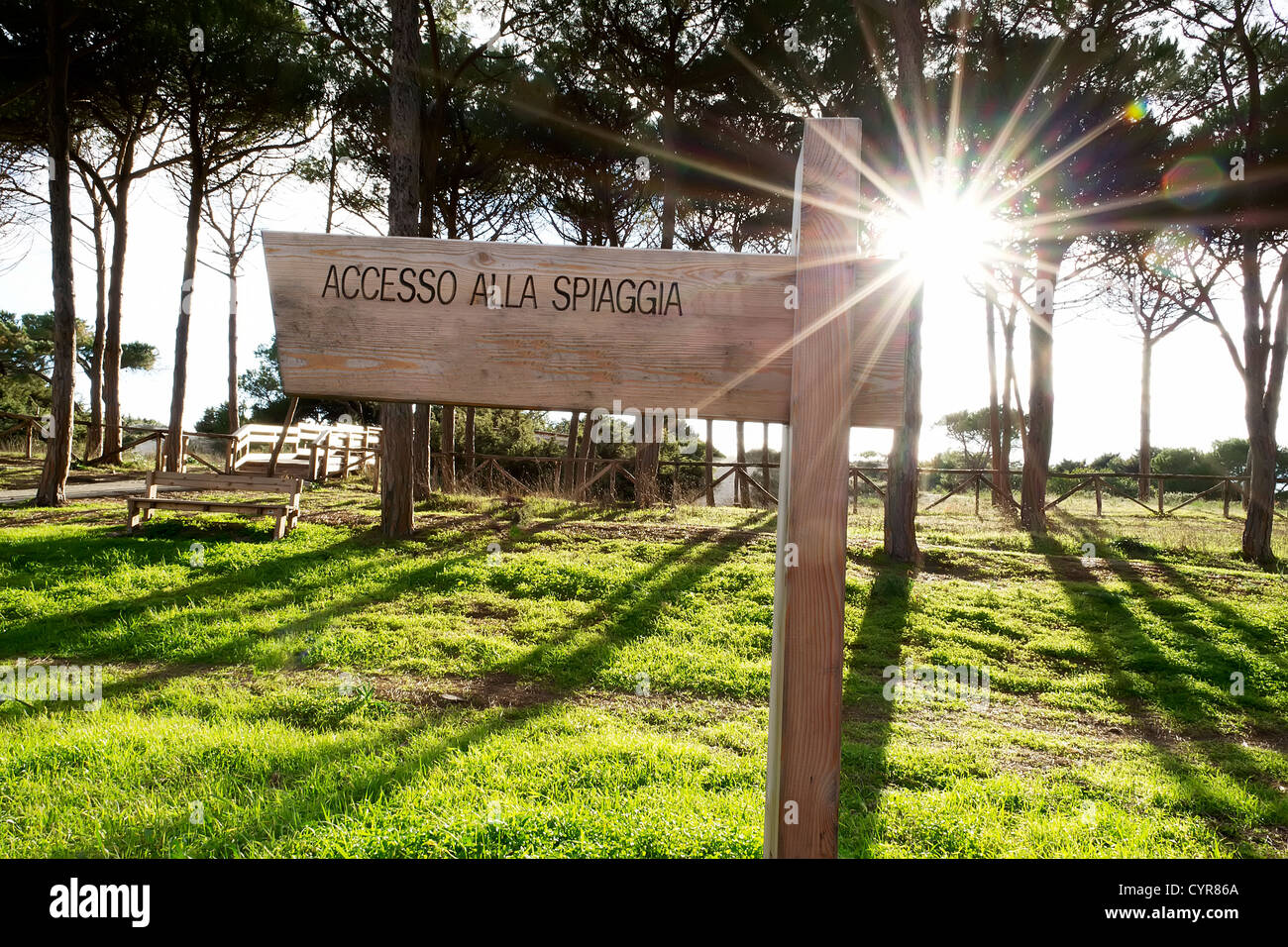 Spiaggia sign hi-res stock photography and images - Alamy
