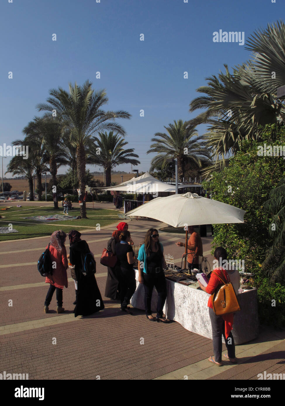 Israeli and Arab female students in Sapir Academic College, in the town ...