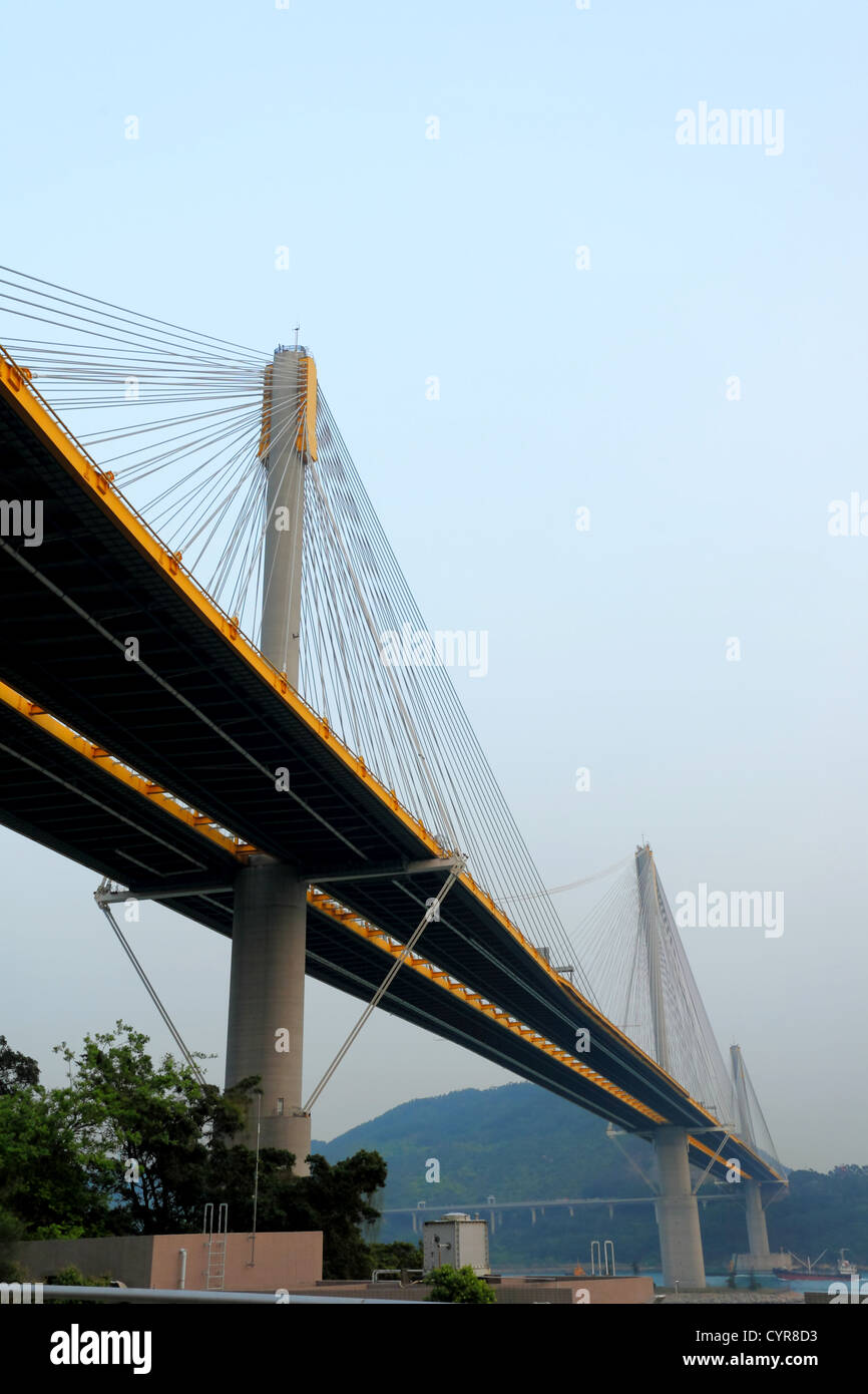 Ting Kau Bridge in Hong Kong Stock Photo - Alamy
