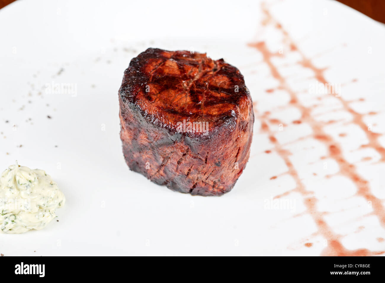 Filet mignon, char-grilled to medium rare Stock Photo - Alamy