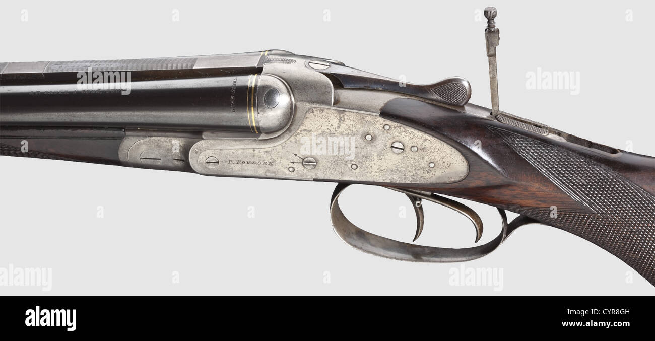 A Sauer & Sohn double-barrelled rifle,Suhl circa 1900,cal. 11.15 x 60 R ...
