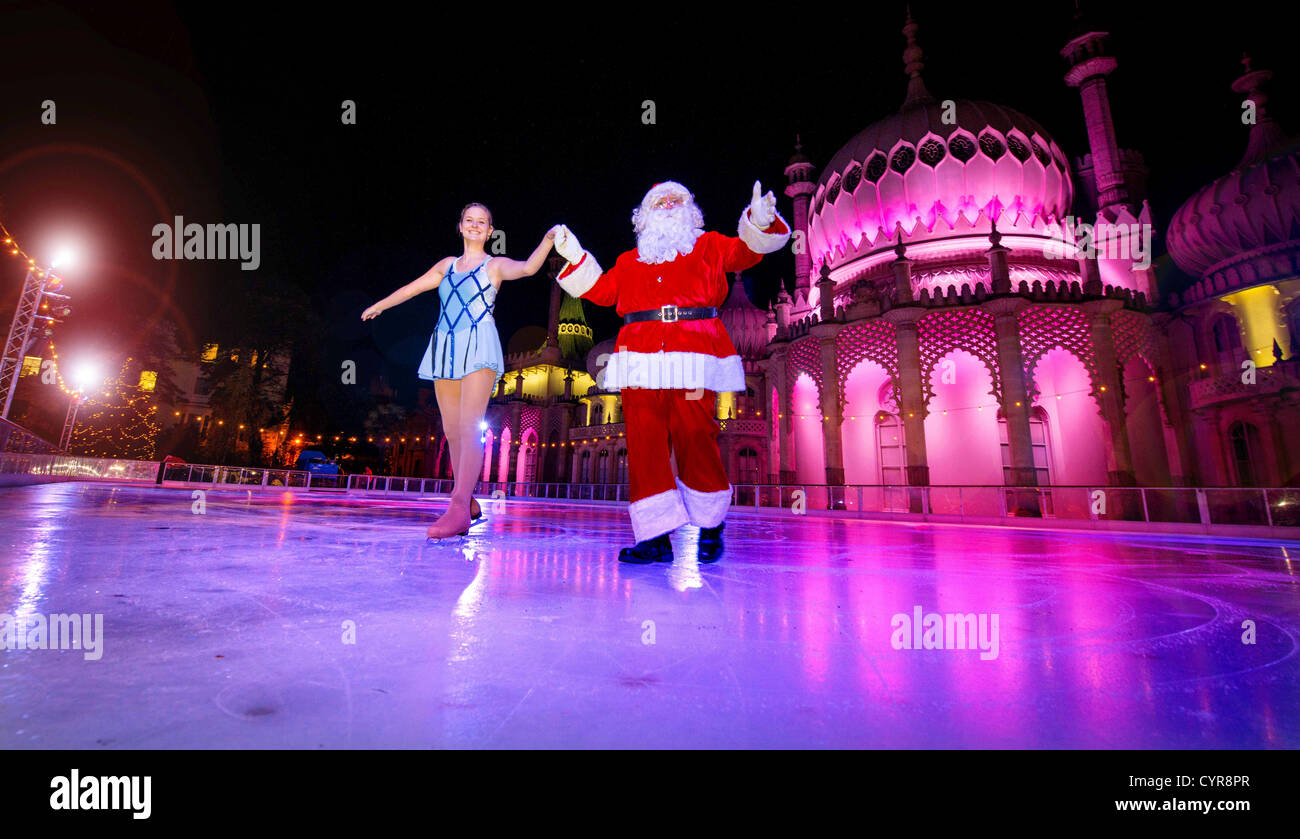 Figure skater Kirstie Newbrook at the launch of the Royal Pavilion Ice ...