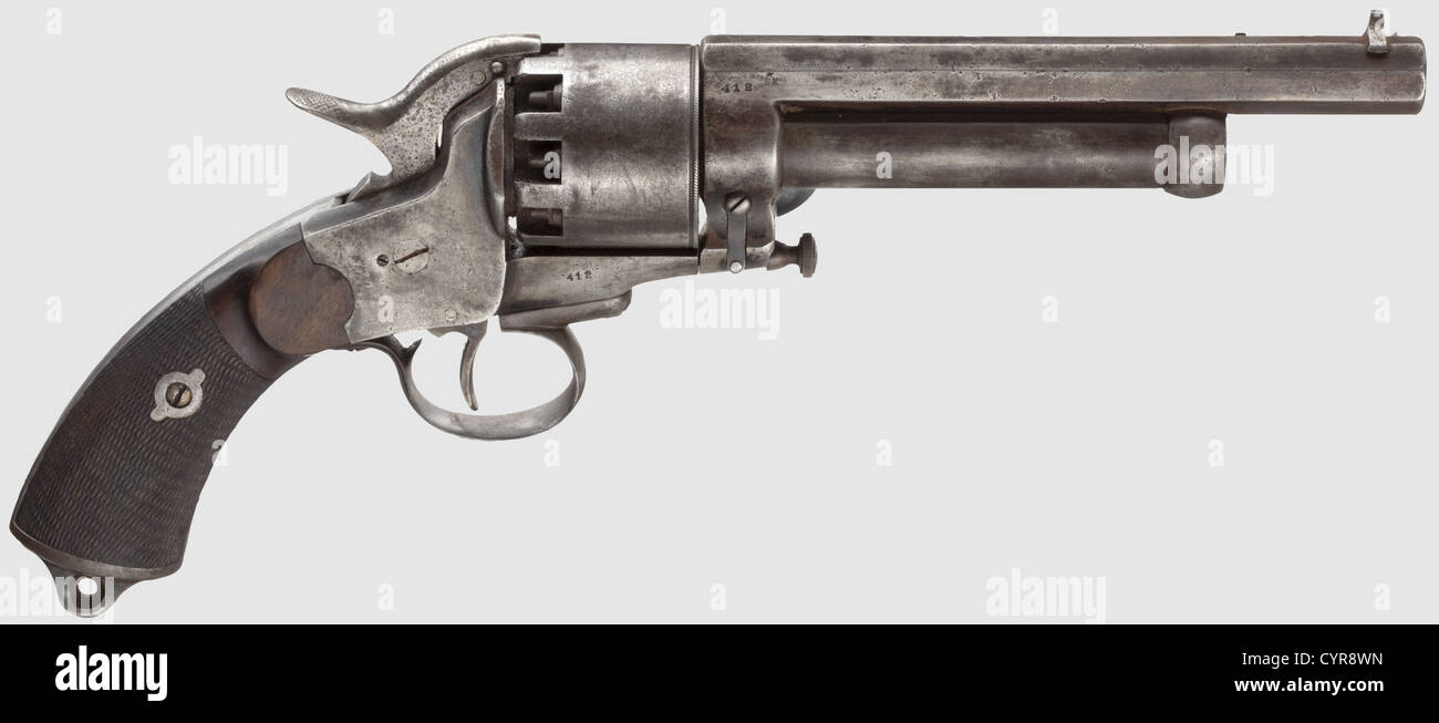 LeMat-Revolver,2nd model,circa 1860..42 calibre,shot barrel in .63 ...