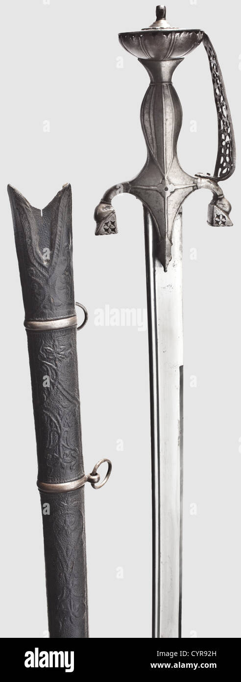 An Afghan pouluar, 19th century Slightly curved European pipe-back ...