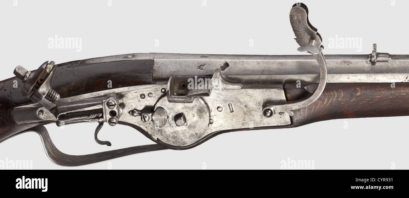 A rare combination match and wheellock musket,German circa 1630. Two ...