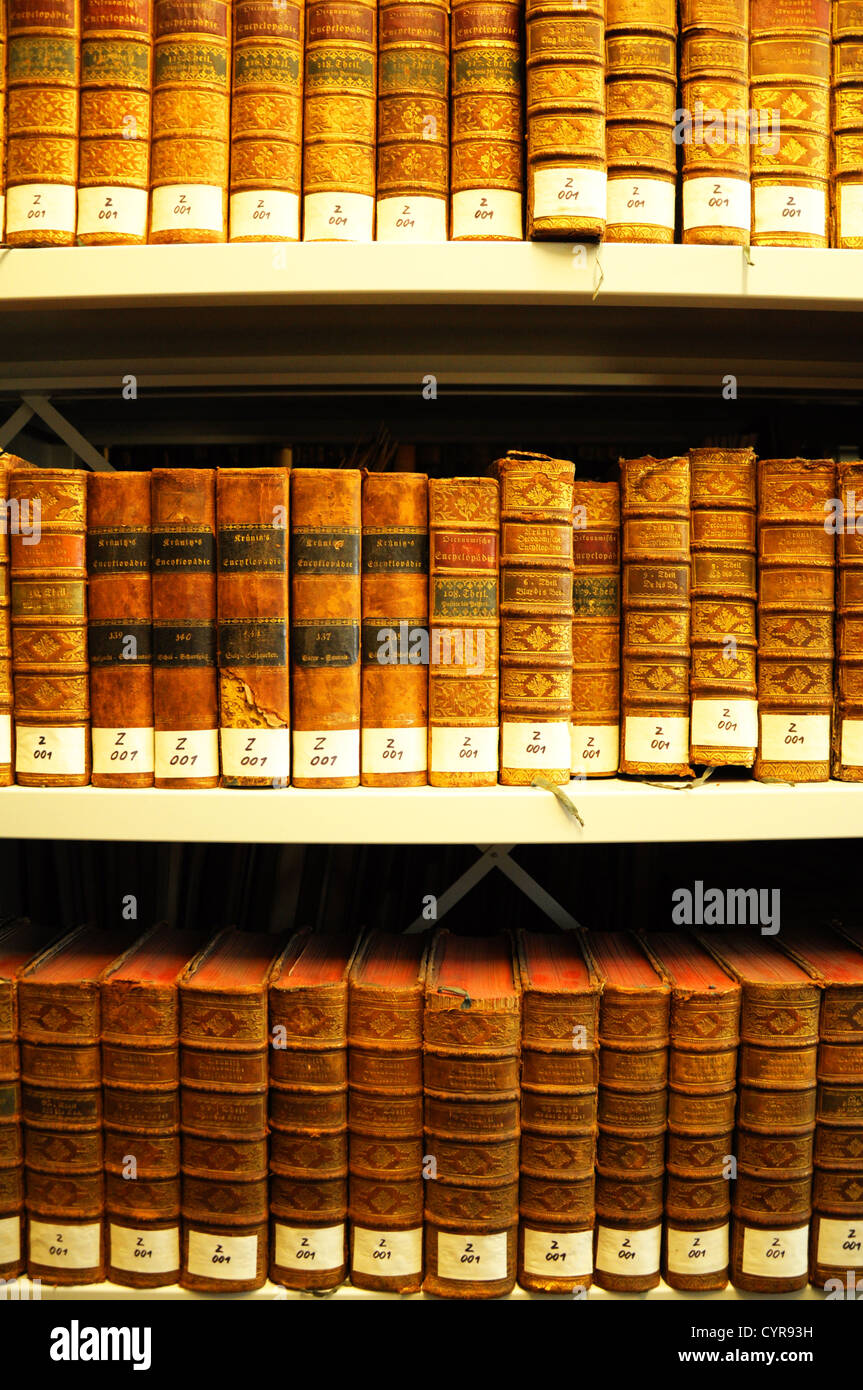 books in a library bookshelf for university education Stock Photo - Alamy