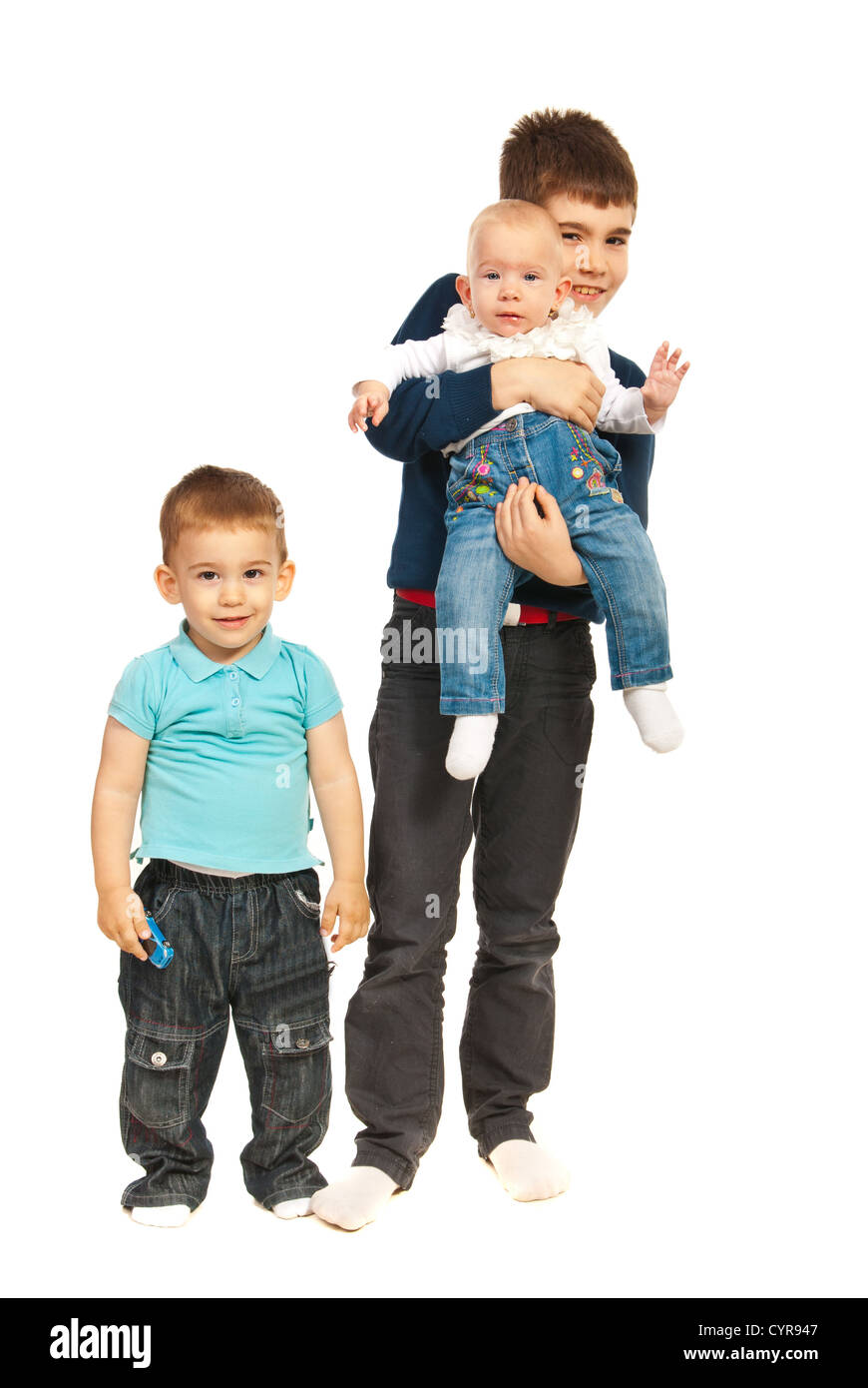 Three brothers different ages hi-res stock photography and images - Alamy