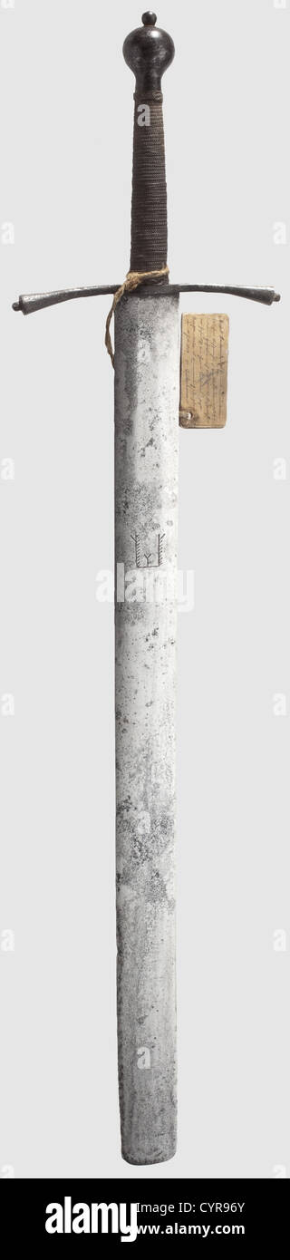 A South German executioner's sword,(Leutershausen?),circa 1600 Broad ...