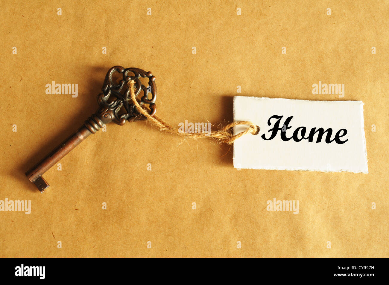 key to your new home showing real estate concept Stock Photo - Alamy