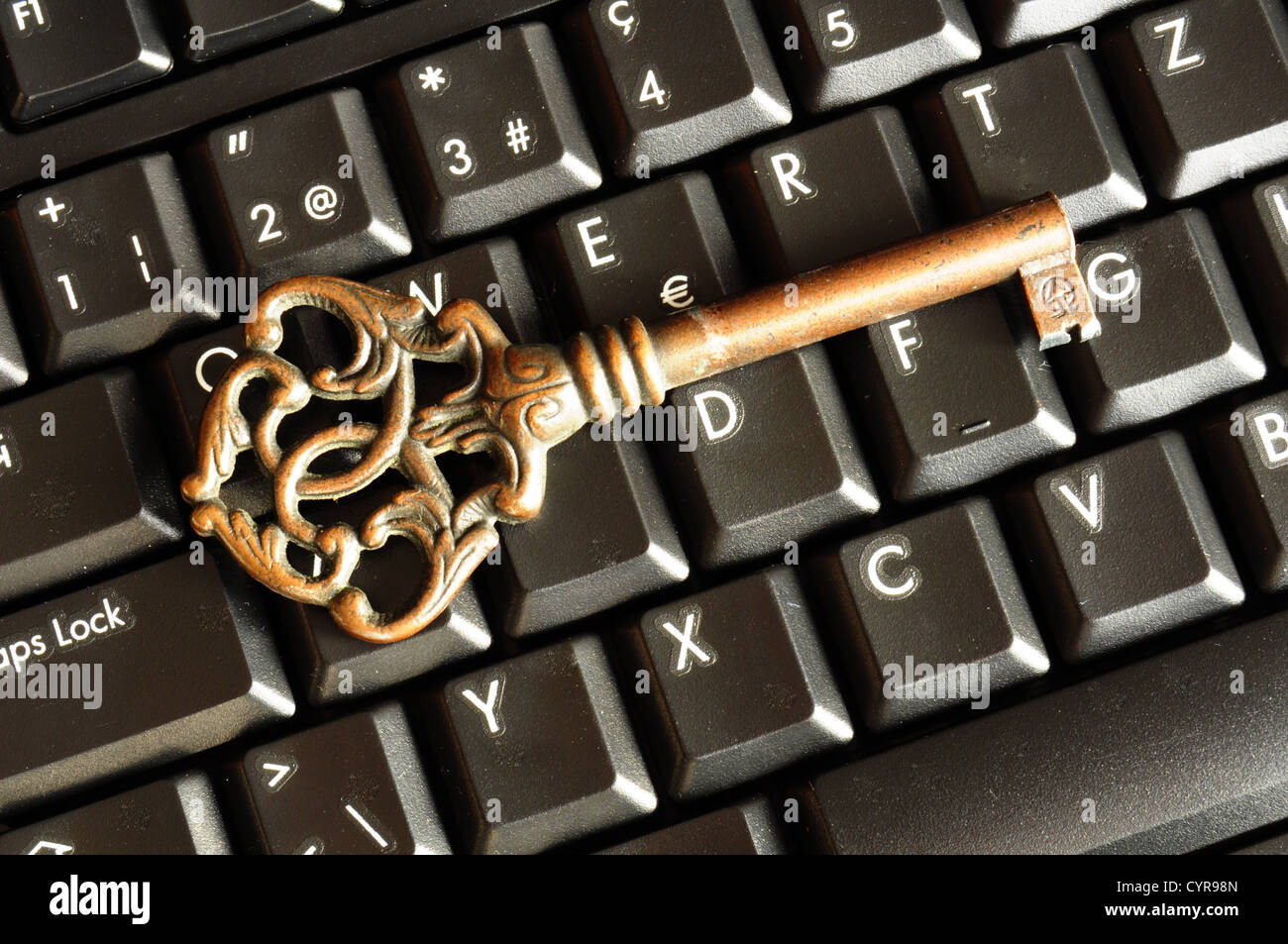 secure online banking or internet firewall concept with padlock and ...