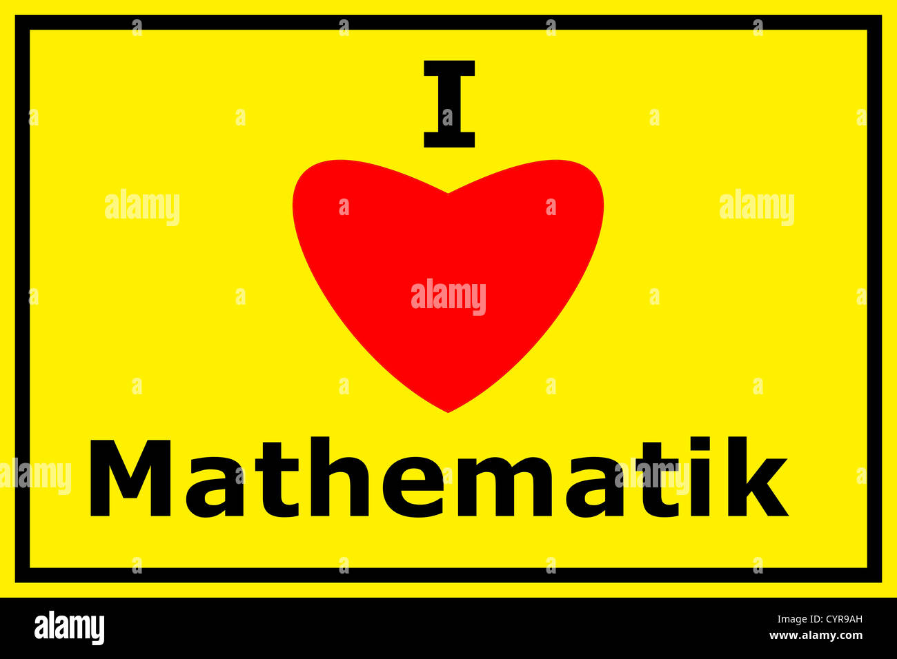 I love math hi-res stock photography and images - Alamy