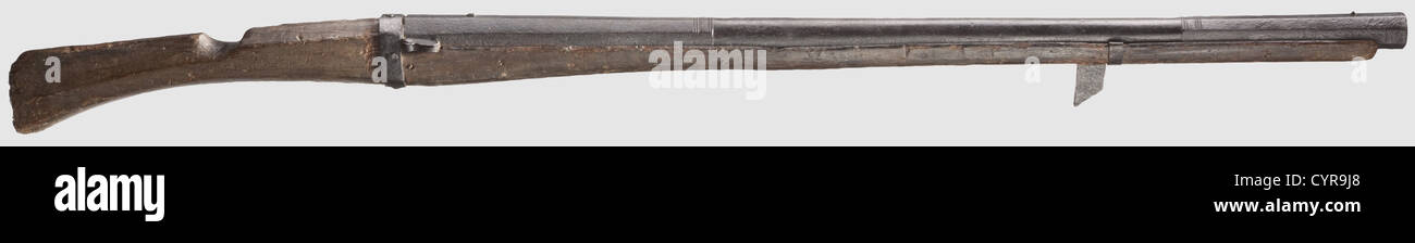 A rare heavy wall gun,German,1st half of the 16th century.Forged iron ...