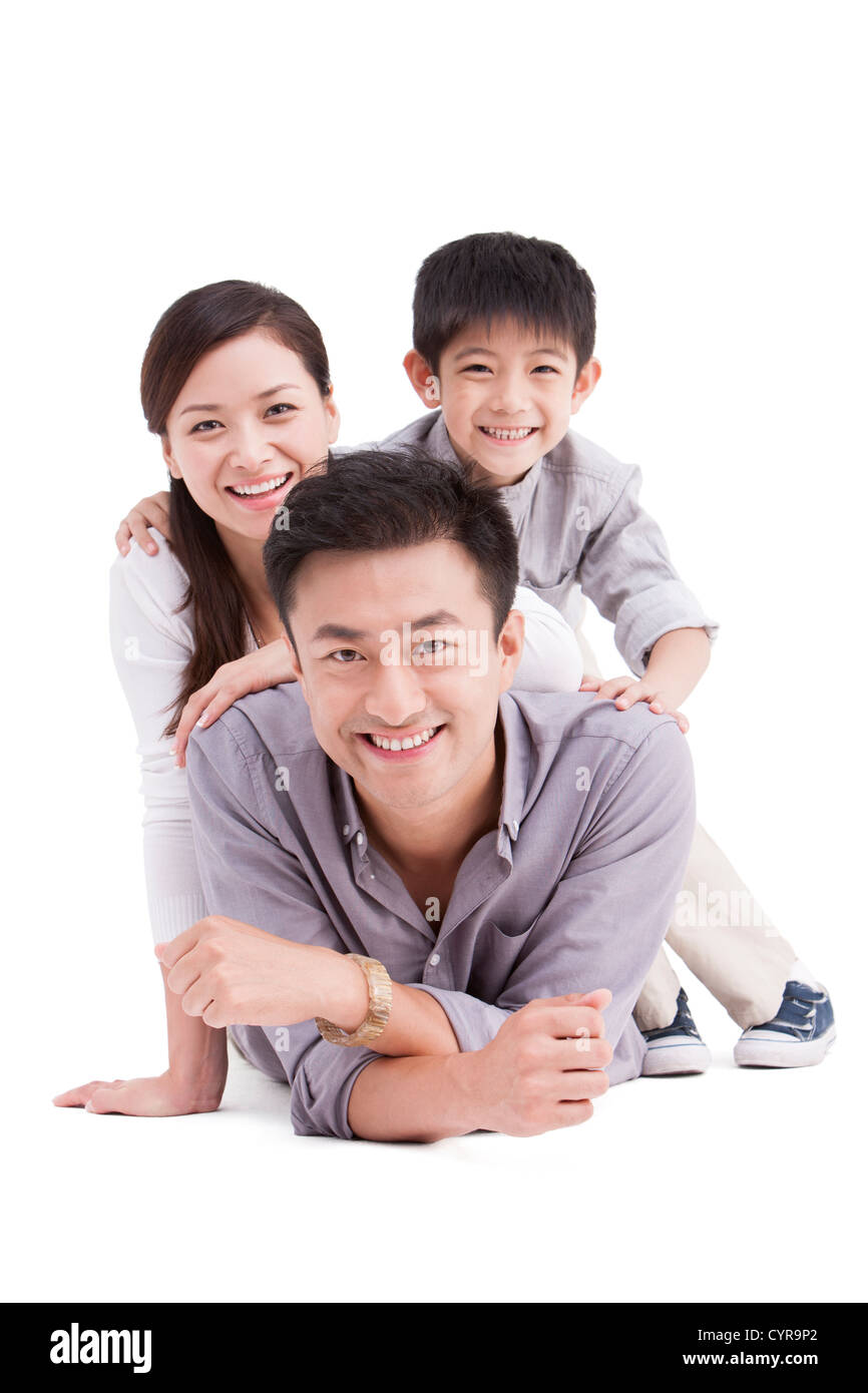 Portrait of a happy family Stock Photo - Alamy
