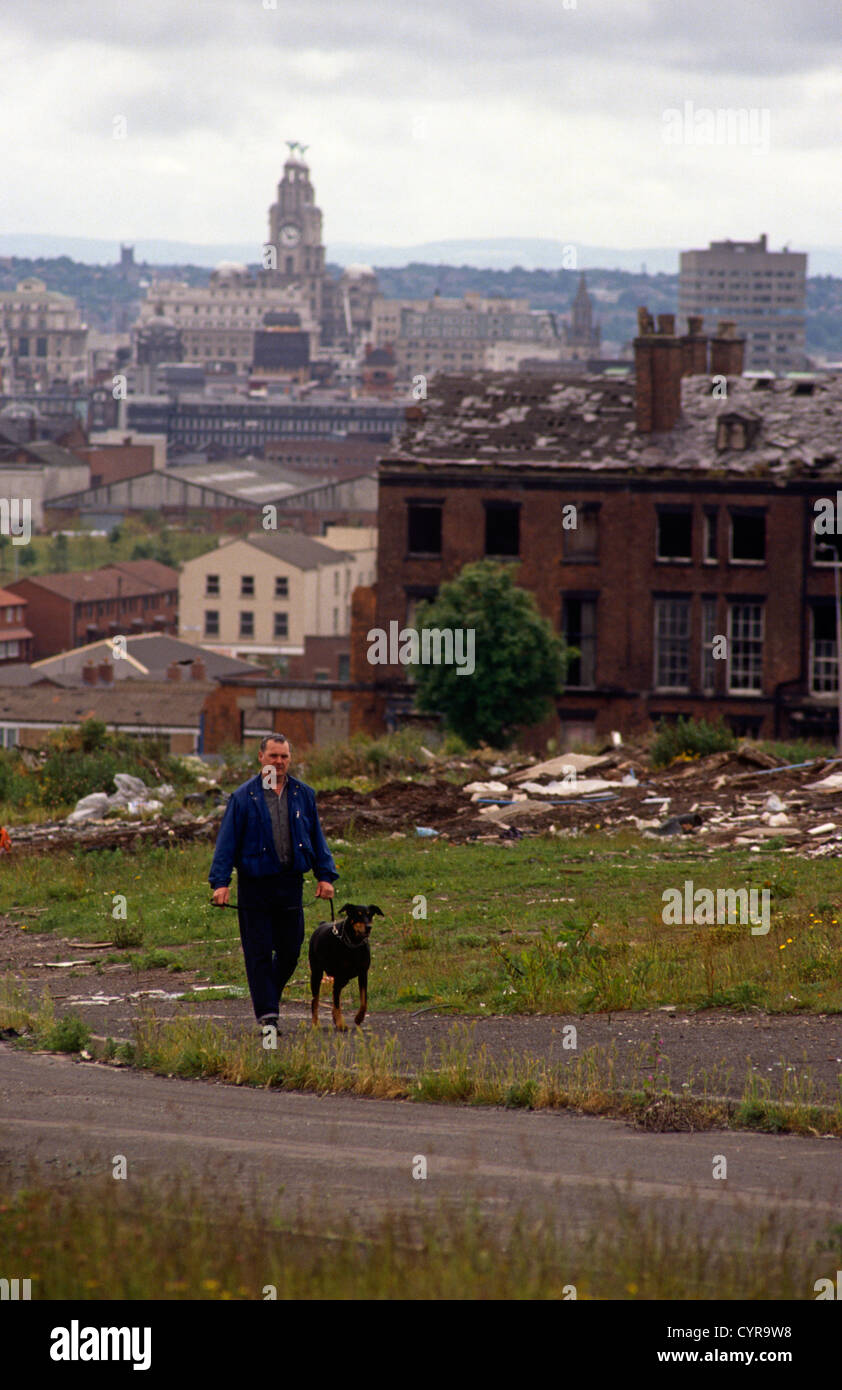 A wide landscape of dereliction and poverty during the early 1990s in ...