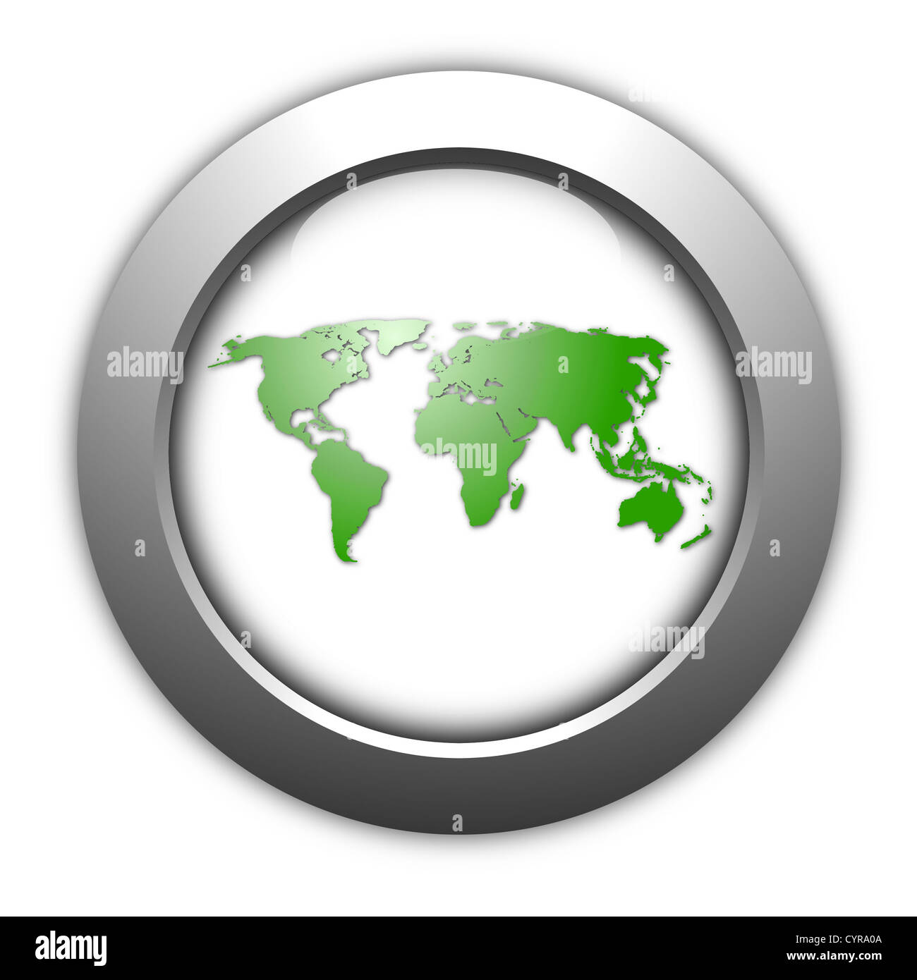 world map button for internet web site Stock Photo - Alamy