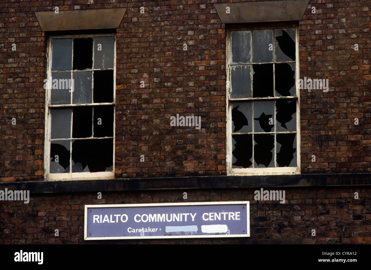 The once busy but now derelict Rialto Community Centre in Liverpool ...