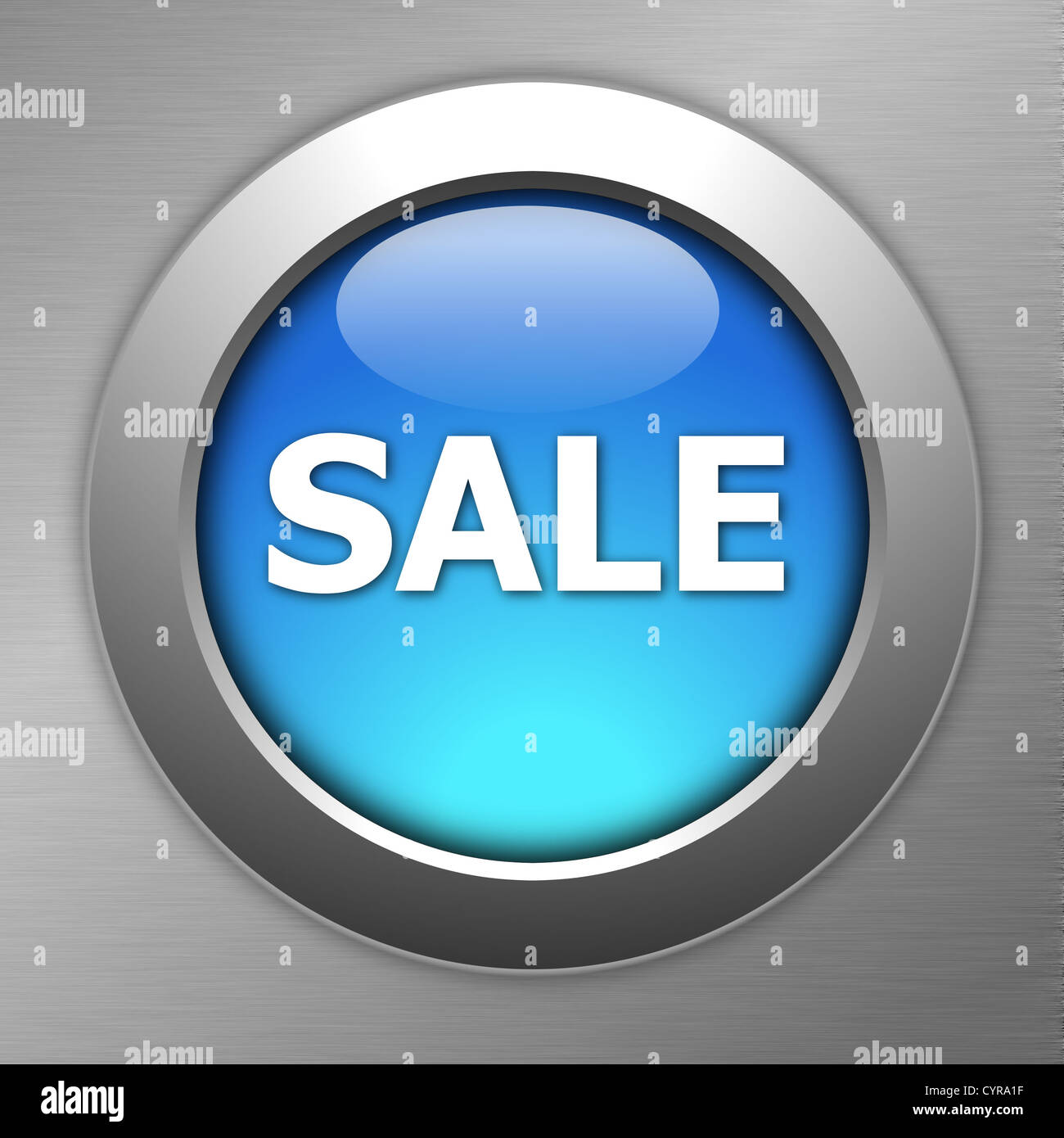 blue sale button on a metal background Stock Photo - Alamy