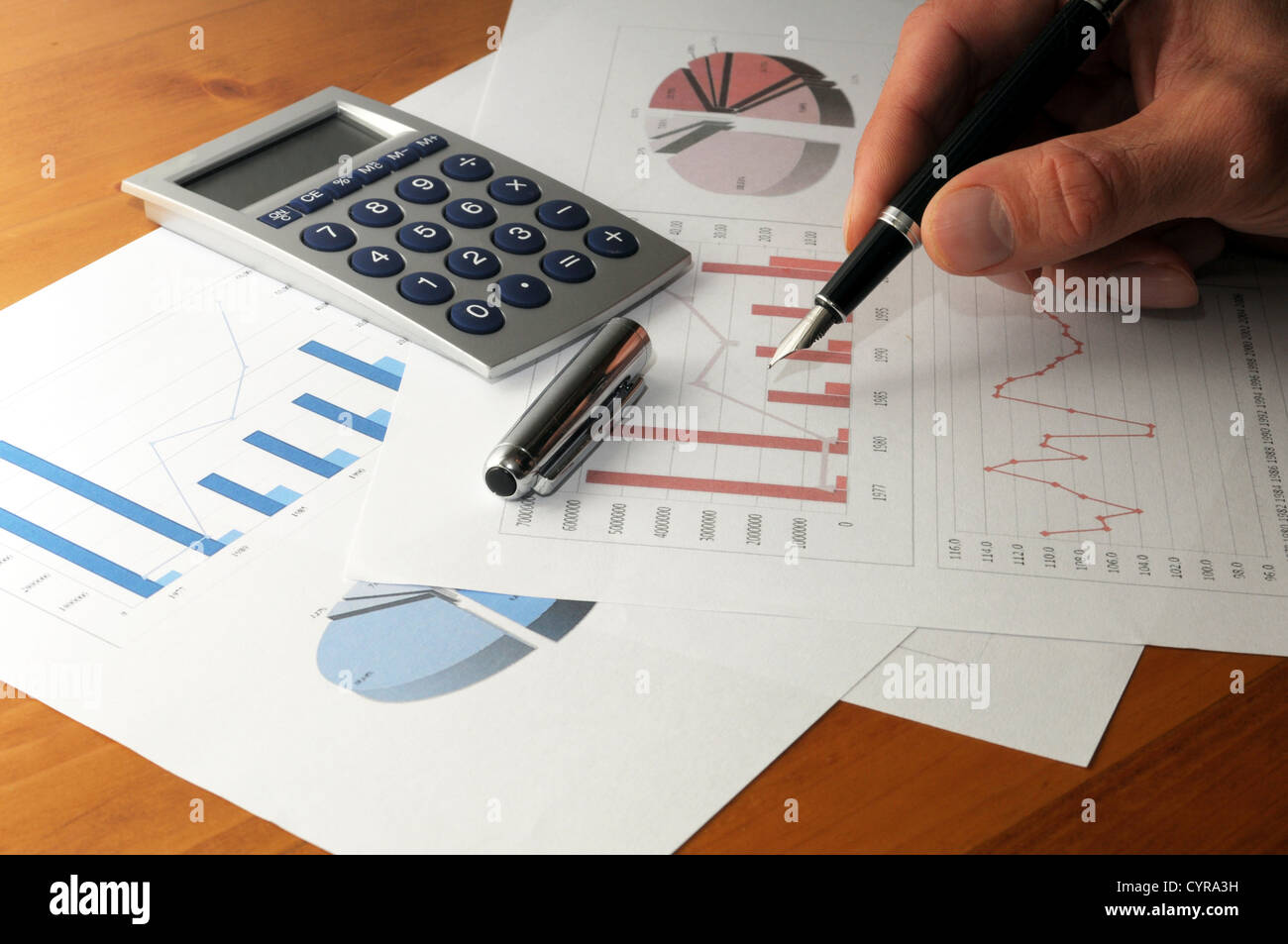 financial chart or diagram showing success in business Stock Photo - Alamy