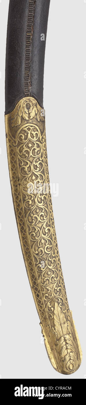A French senior officer's sabre,circa 1810 Curved,pattern-welded ...