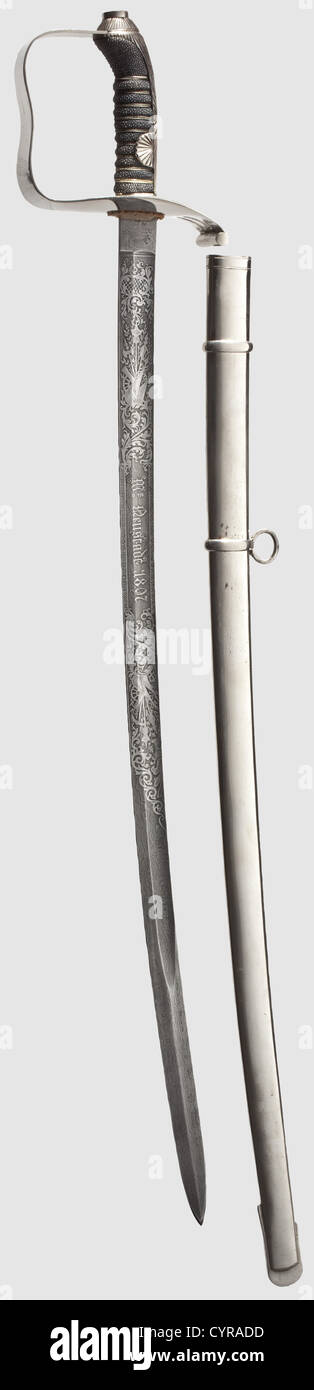 A prize sabre for an officer's shooting competition,Wiener-Neustadt ...