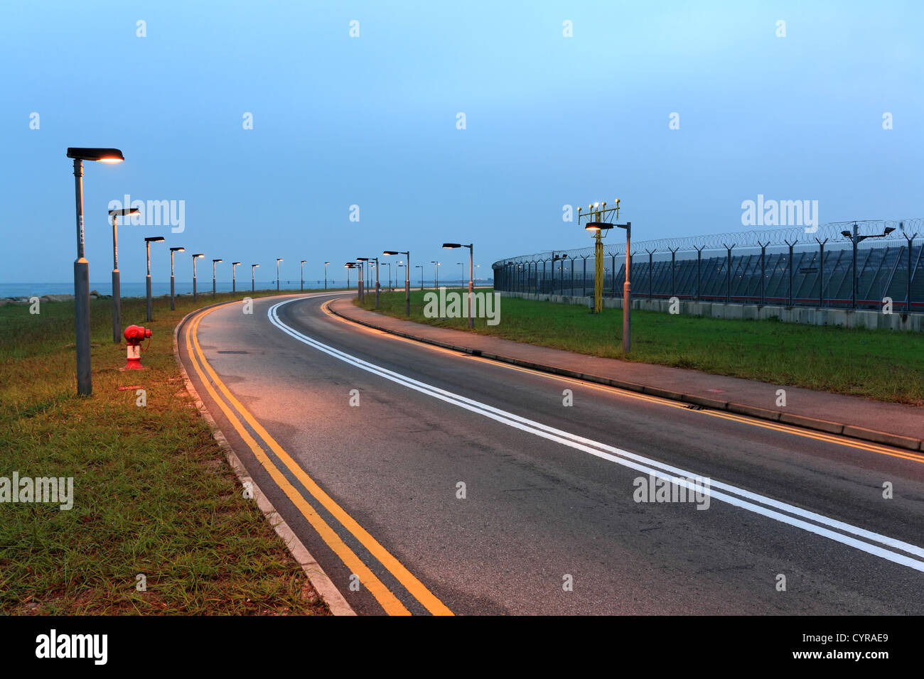 road at night Stock Photo - Alamy