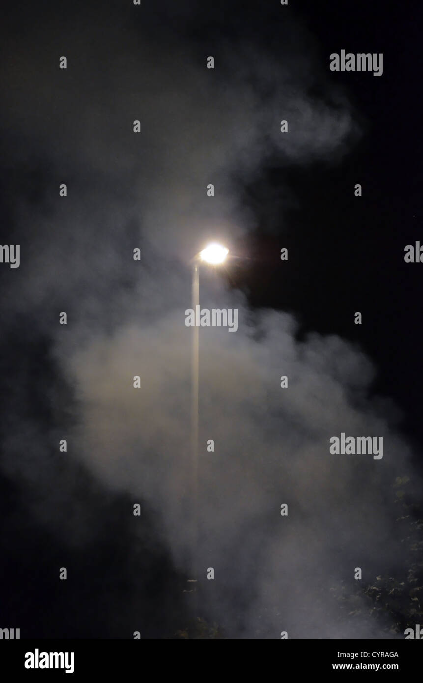 Smoke on the Lamp Stand Stock Photo - Alamy