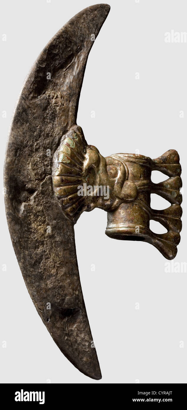 Seven Ancient Near Eastern axes,2nd - 1st millennium B.C. Bronze and ...