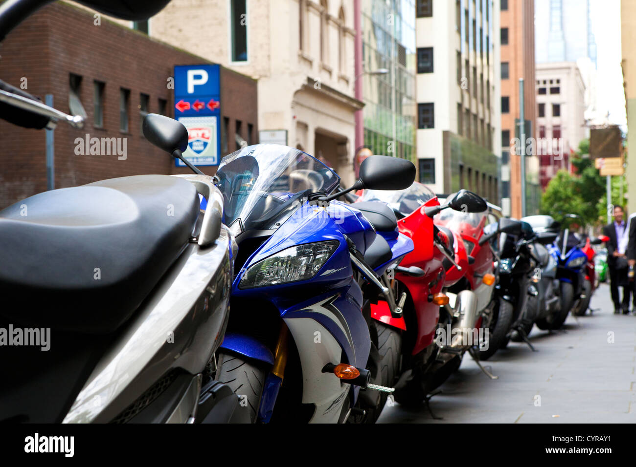 Motorbike parking australia hi-res stock photography and images - Alamy