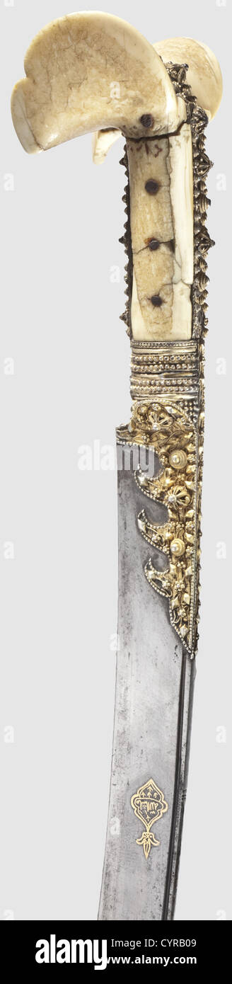 A narwhal tusk, Greenland, 20th century. Medium-size tusk with ...