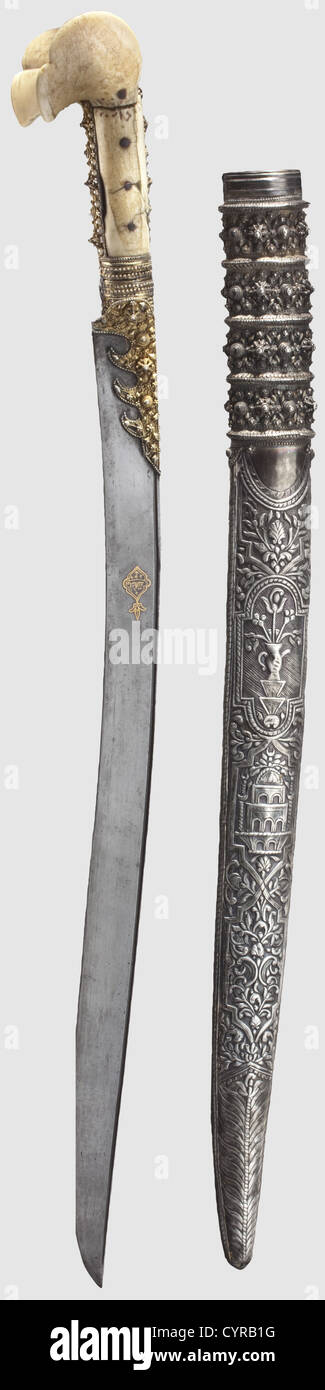 A narwhal tusk, Greenland, 20th century. Medium-size tusk with ...