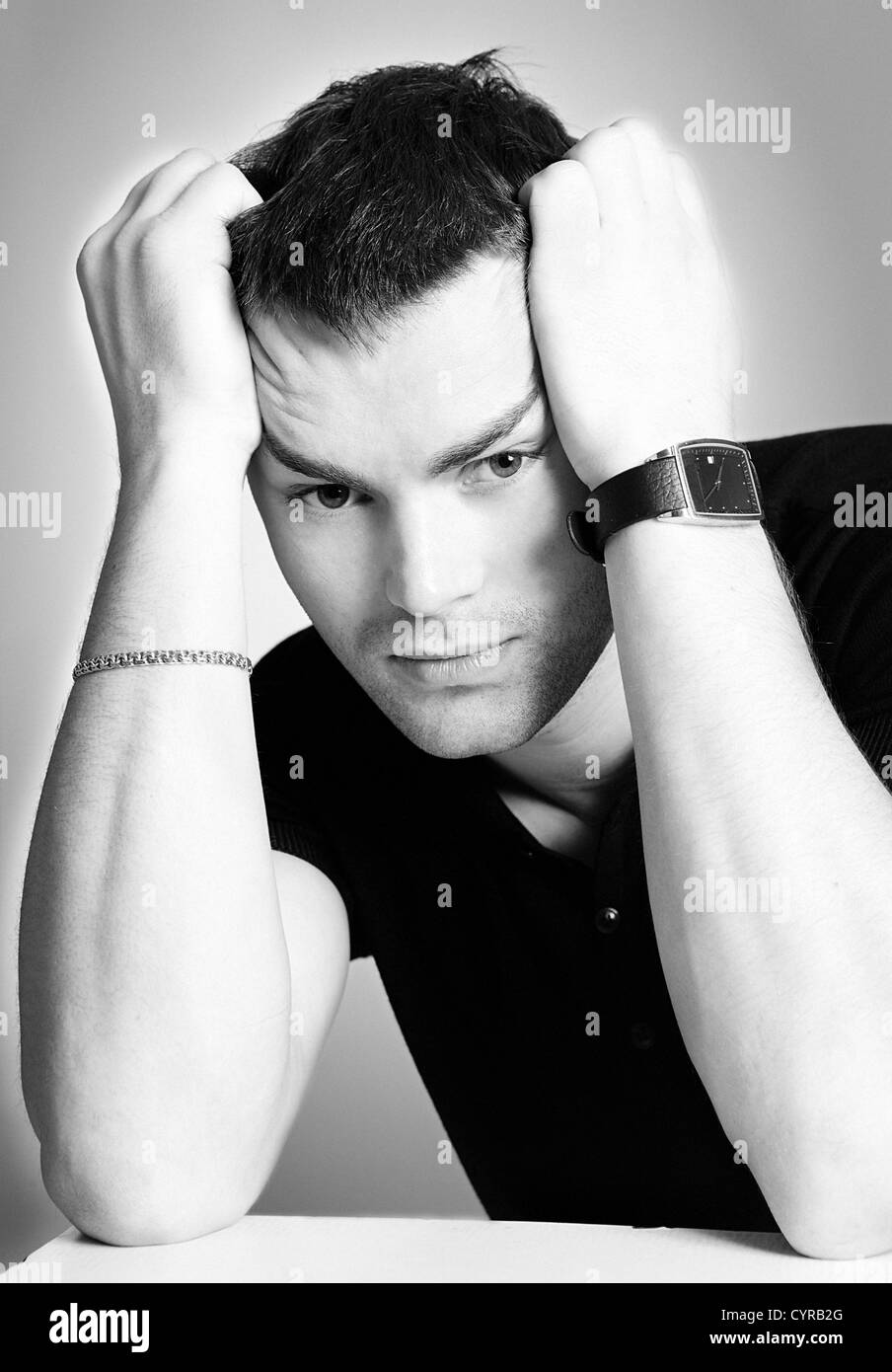 Man problems Black and White Stock Photos & Images - Alamy