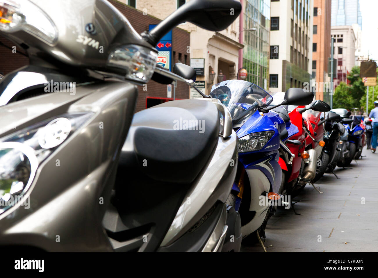 Motorbike parking australia hi-res stock photography and images - Alamy