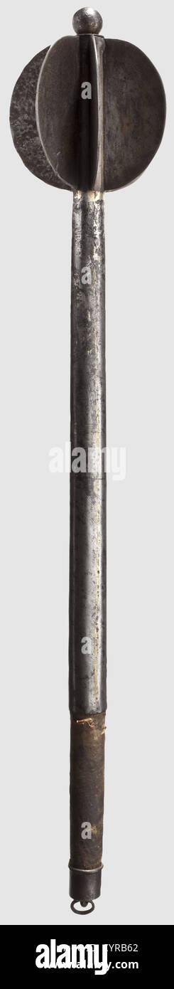 A Hungarian mace of a hetman,17th century Striking-head with seven ...