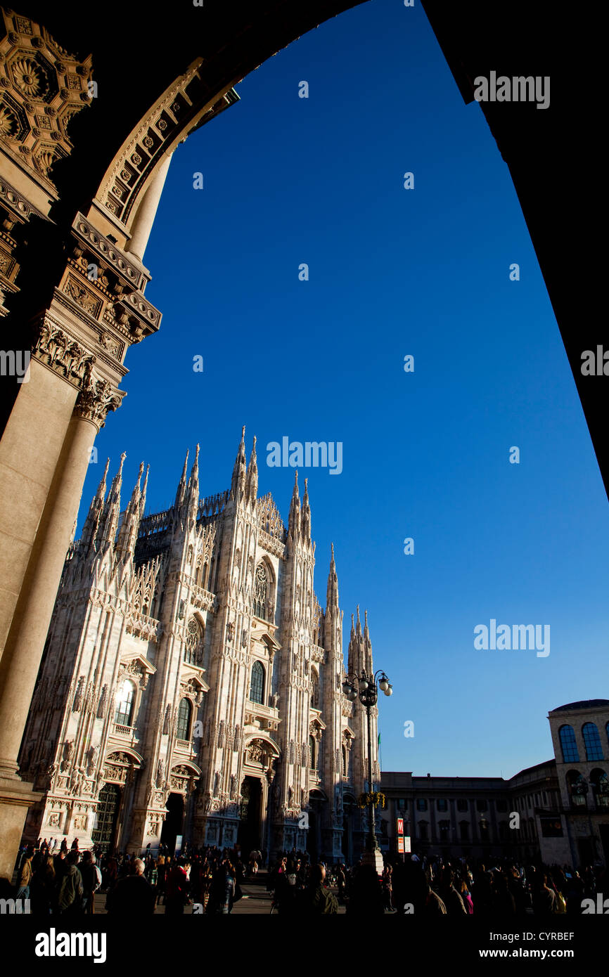Duomo, gothic cathedral and square in Milan, Milano, Italy, Italia ...
