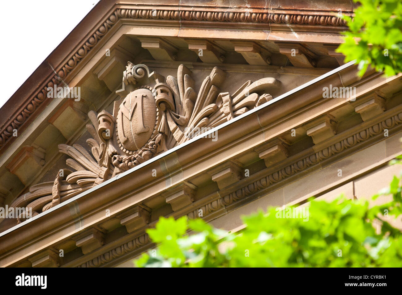 Melbourne historical buildings details stone carving close up shots ...