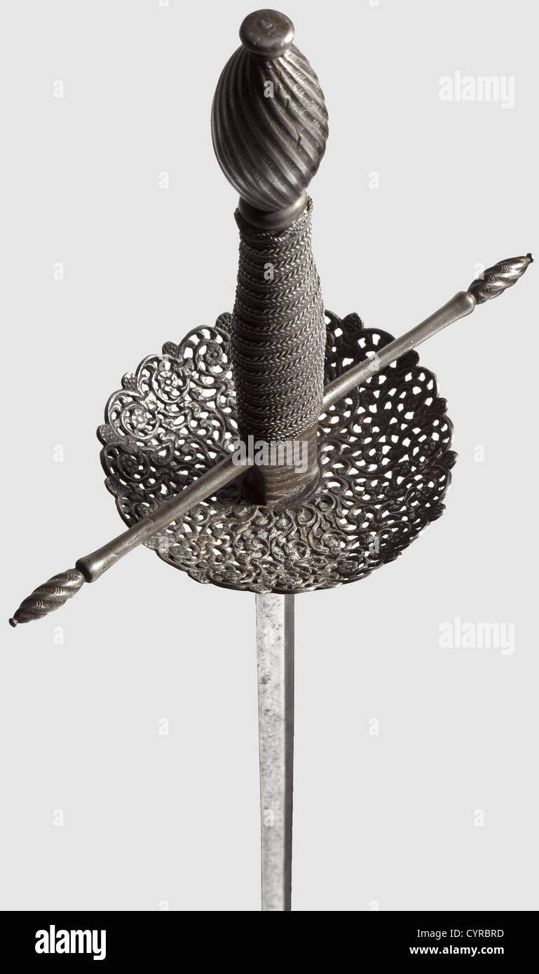 An english dish hilt rapier hi-res stock photography and images - Alamy